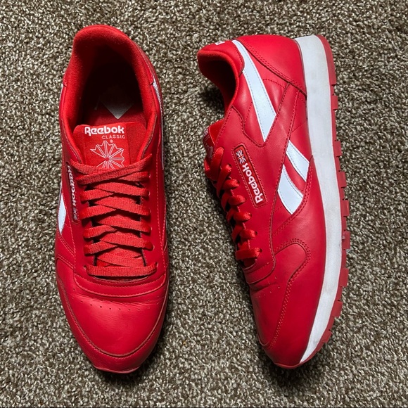 Reebok | Shoes | Reebok Classic Leather Mu Running Shoes Primal Red ...